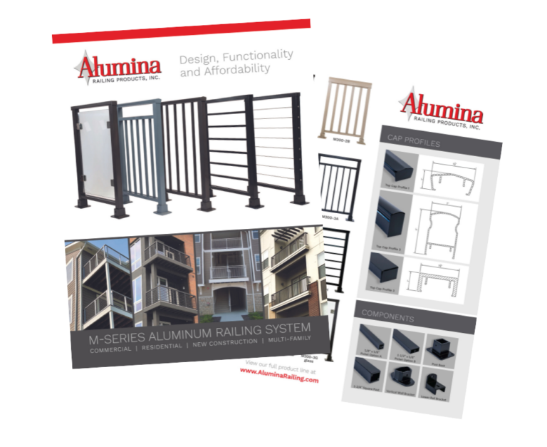 Aluminum Railing System for Modern Exterior Railing